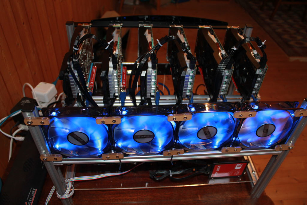 6 GPG P106-100 nvidia overclocking mining rig