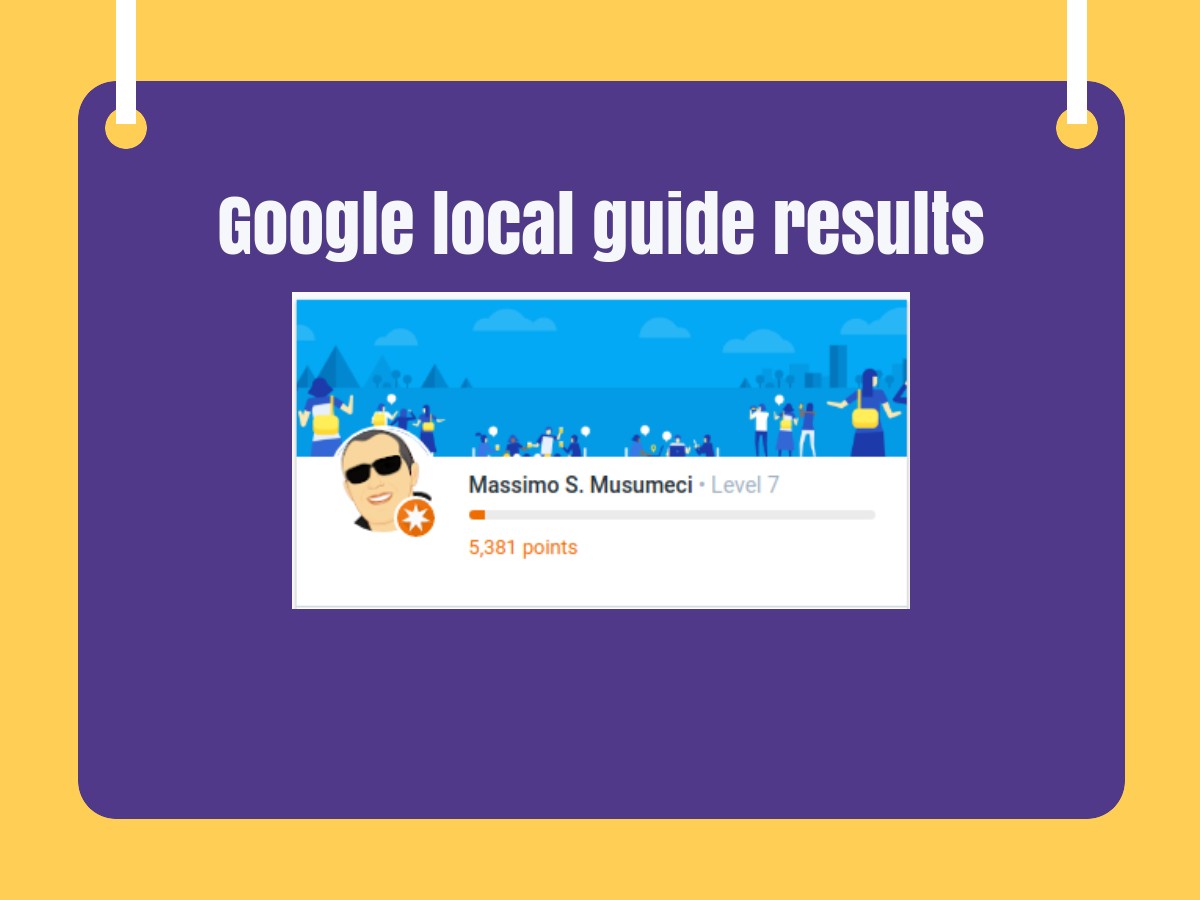 Google Local guide results this week - Massimo (Max) Musumeci